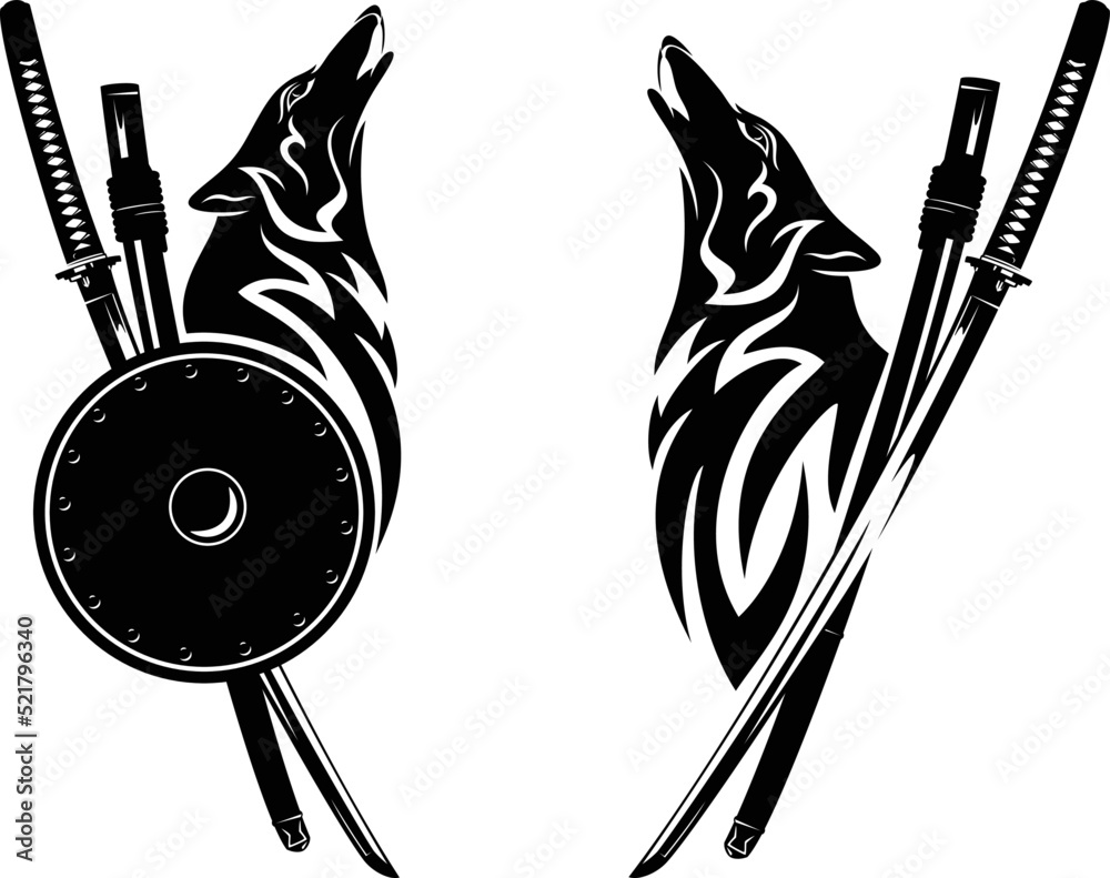 Wolf Samurai Sword
