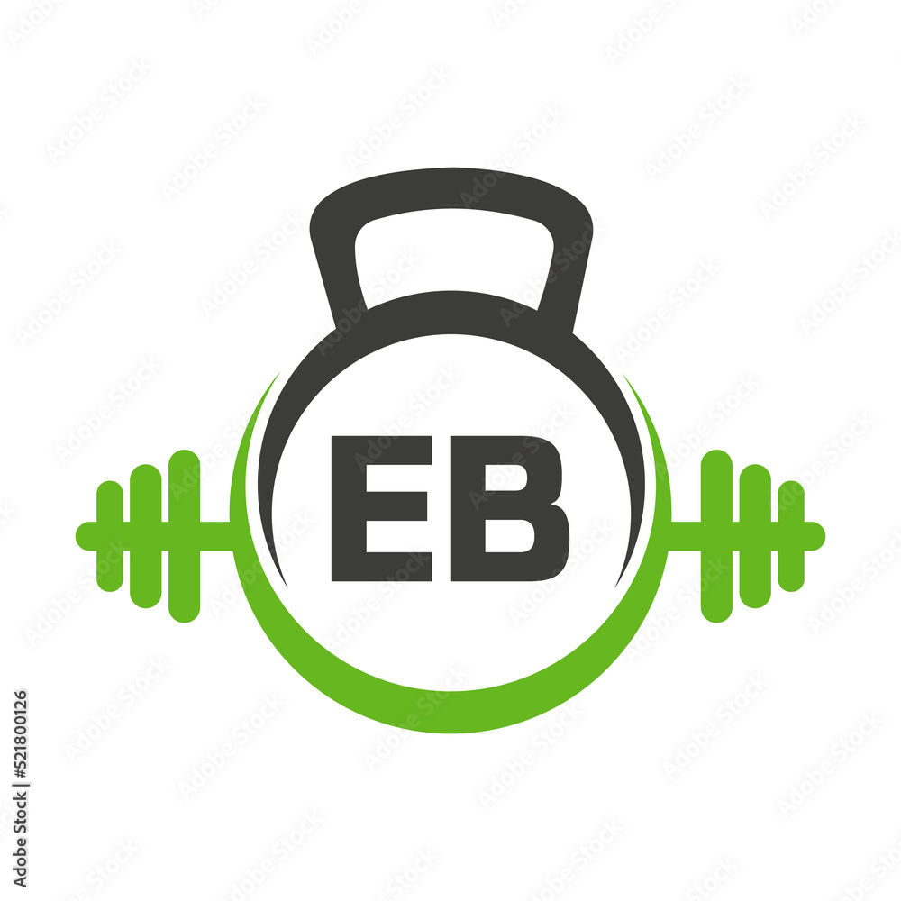 Letter EB Fitness Gym Logo Concept. Fitness Logo Symbol Vector Template ...