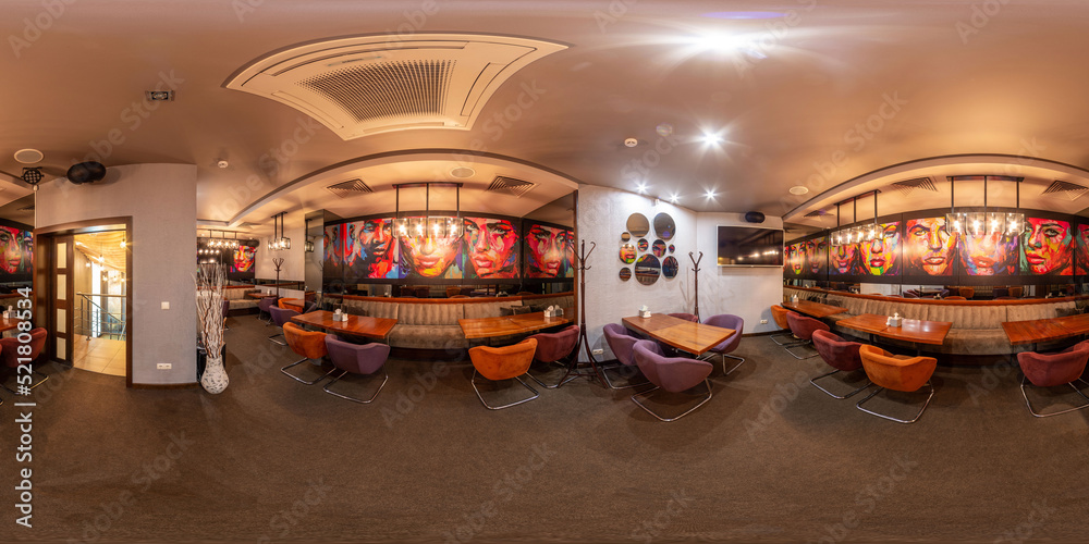 Full spherical seamless hdri panorama 360 degrees in interior stylish ...