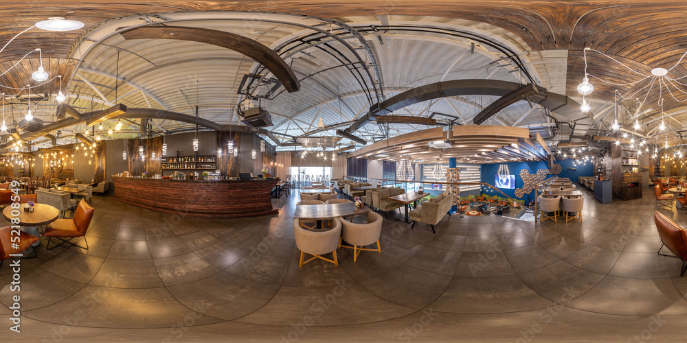 Full spherical seamless hdri panorama 360 degrees in interior stylish ...