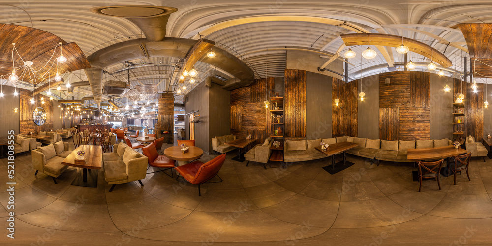 Full spherical seamless hdri panorama 360 degrees in interior stylish ...