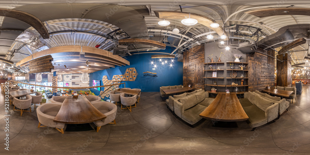 Full spherical seamless hdri panorama 360 degrees in interior stylish ...