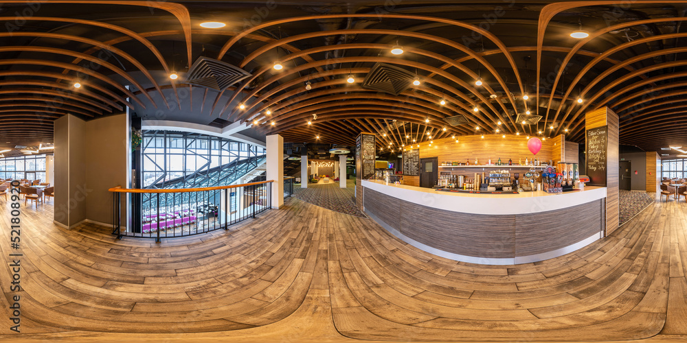 Full spherical seamless hdri panorama 360 degrees in interior stylish ...