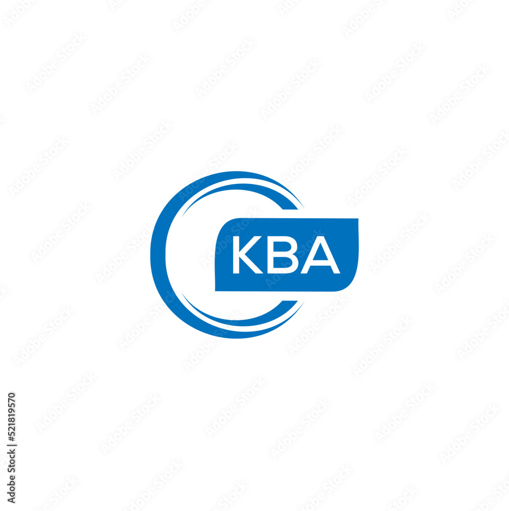 KBA letter design for logo and icon.KBA typography for technology ...