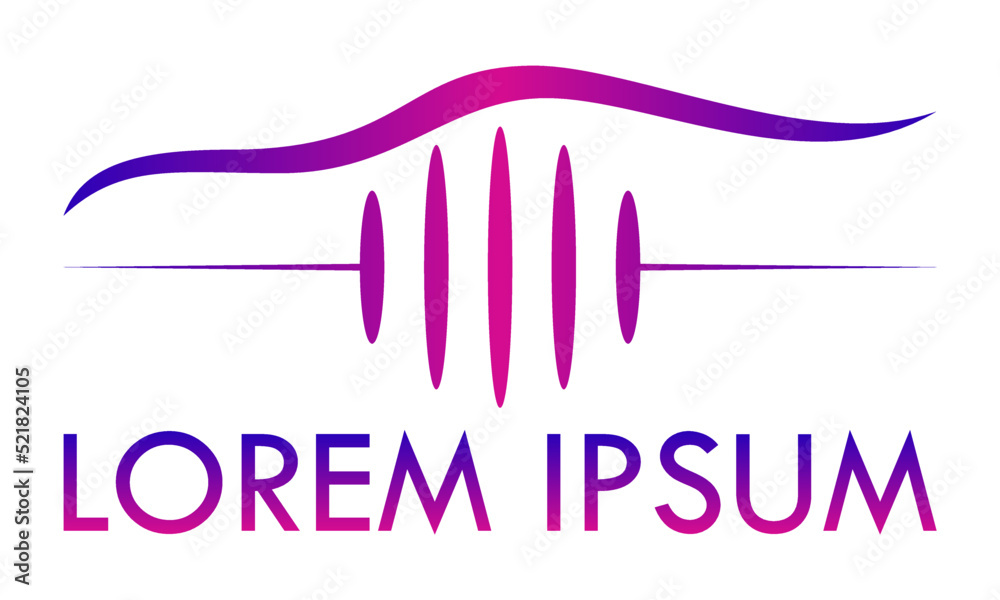 Purple Color Car Wave Logo Design Stock Vector | Adobe Stock