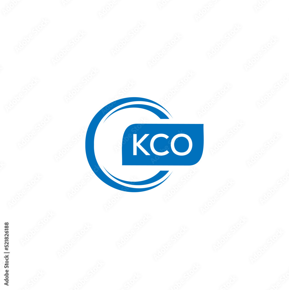 KCO letter design for logo and icon.KCO typography for technology, business and real estate ...