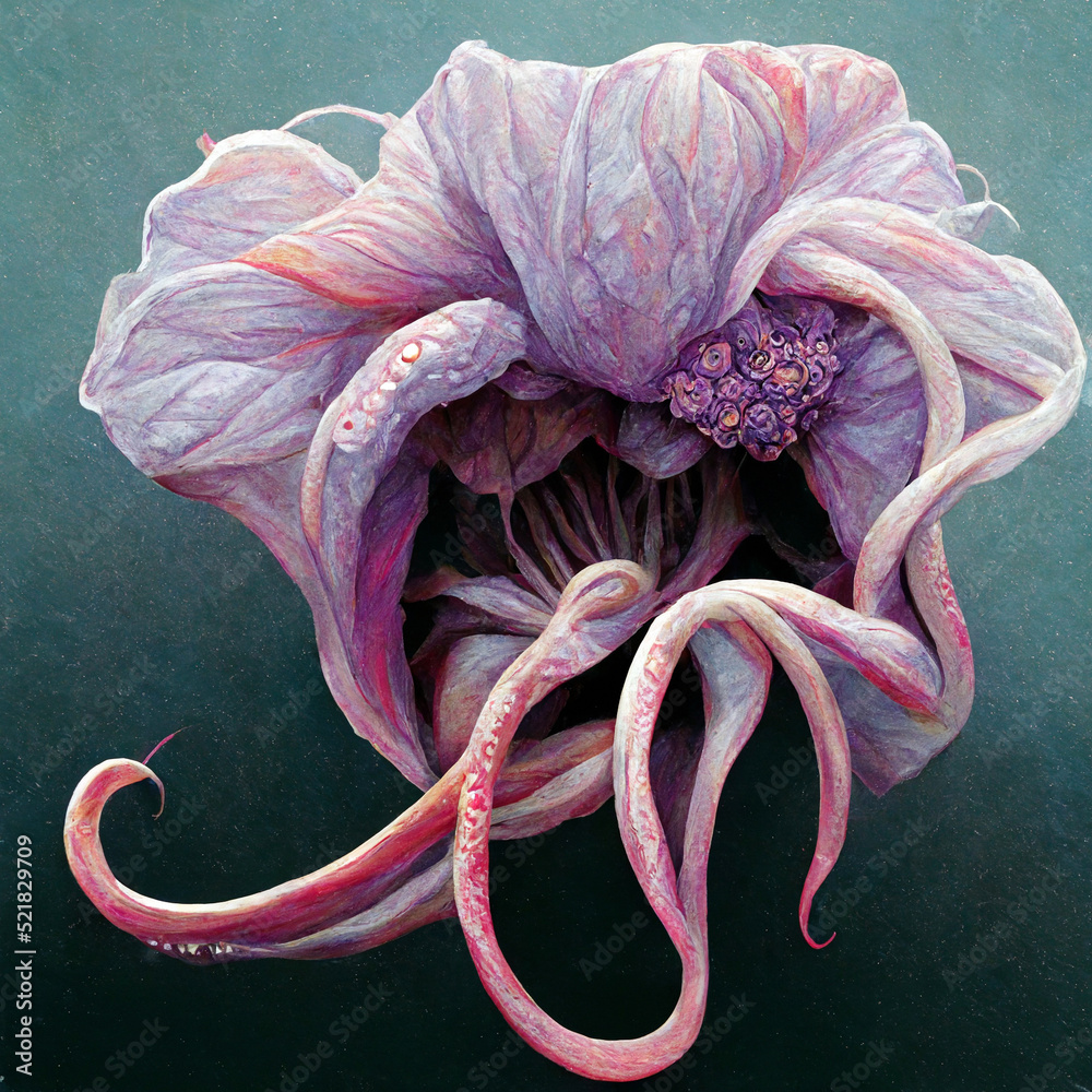 fantasy alien flowers Stock-Illustration | Adobe Stock