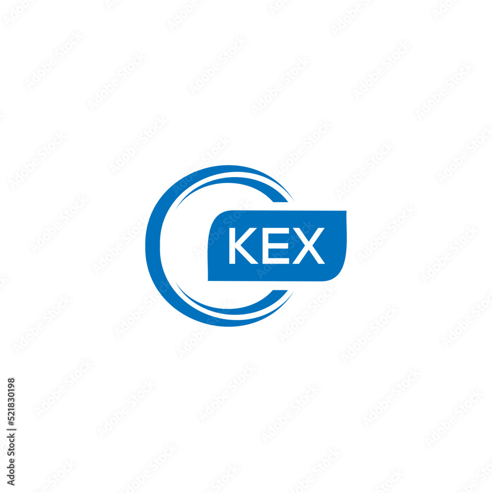KEX letter design for logo and icon.KEX typography for technology ...