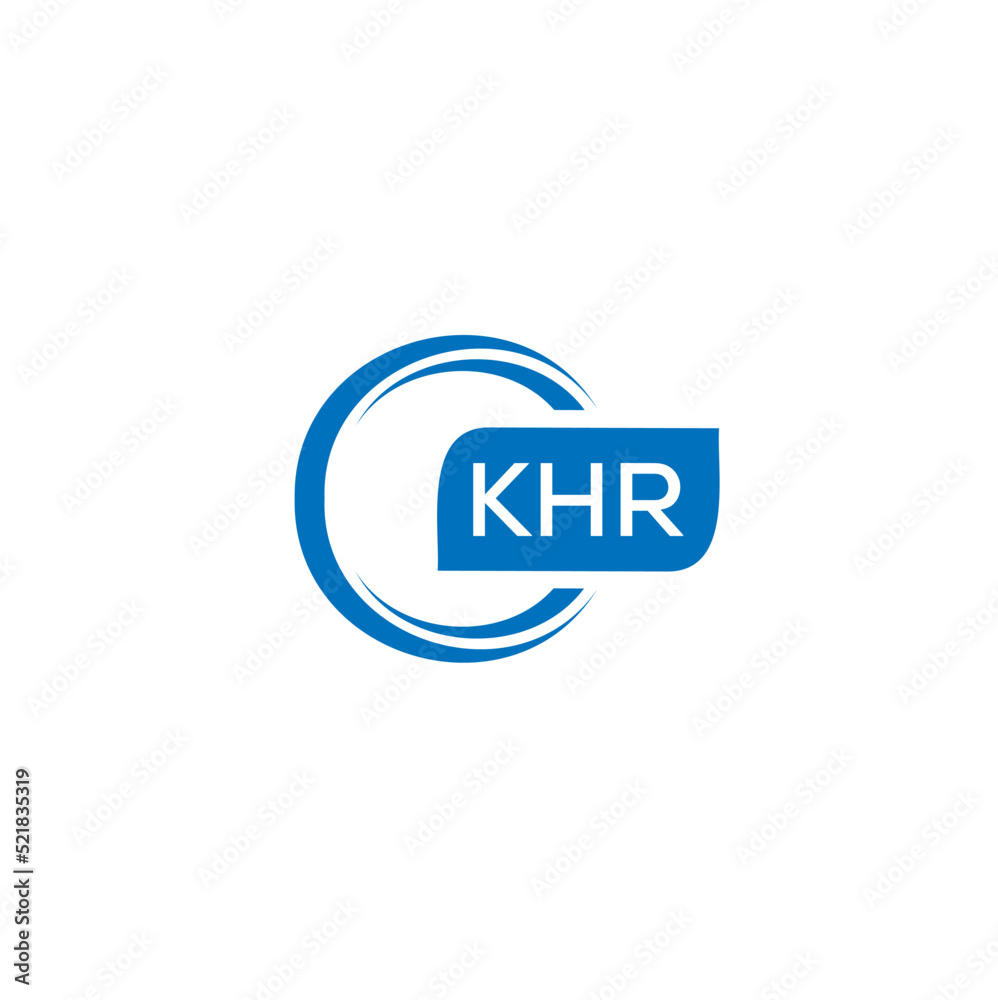 KHR letter design for logo and icon.KHR typography for technology ...