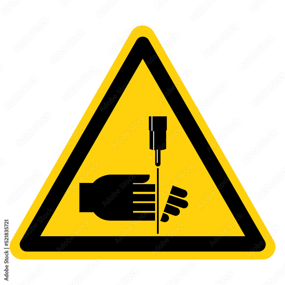 Keep Hand Away From Jet Symbol Sign, Vector Illustration, Isolate On ...