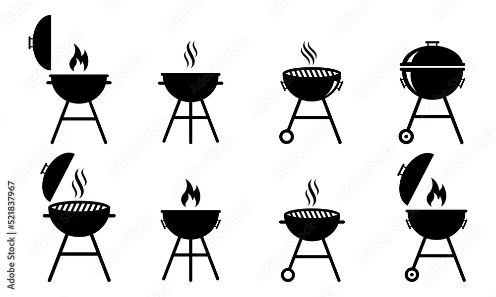 Bbq Grill Clip Art Black