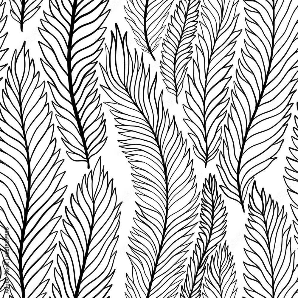 black and white seamless abstract pattern background fabric design ...