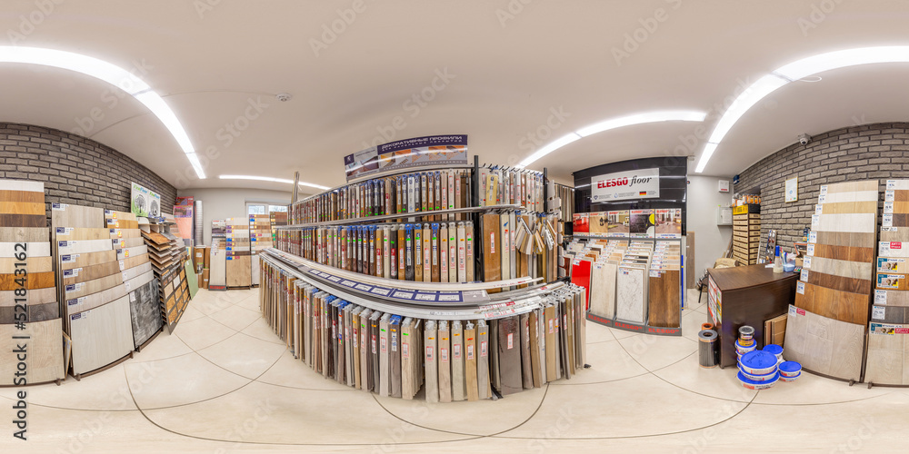 Full spherical seamless hdri panorama 360 degrees angle inside floor ...