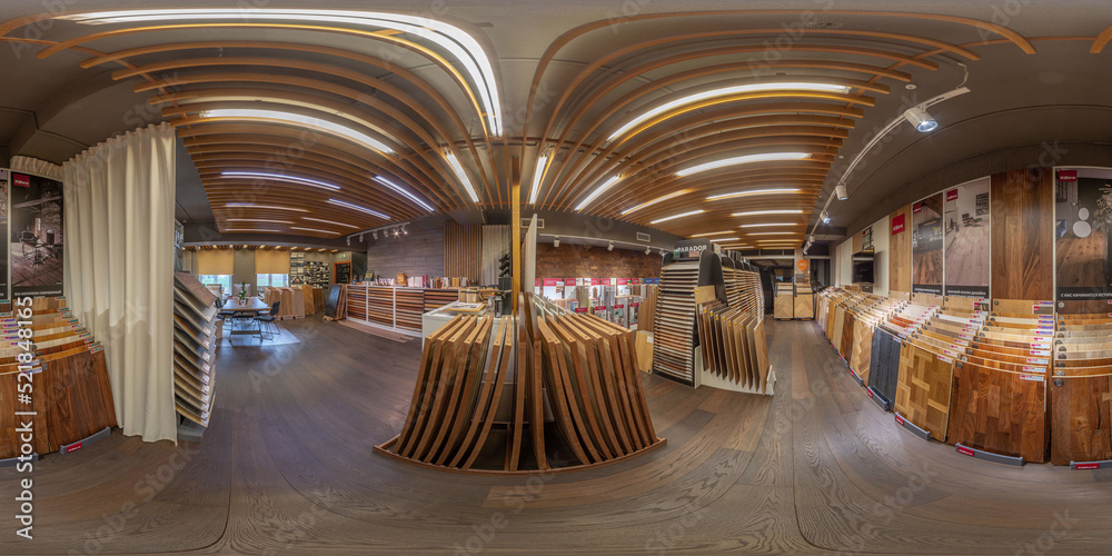 Full spherical seamless hdri panorama 360 degrees angle inside floor ...