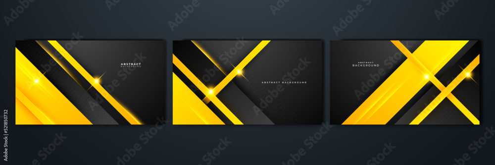 Black and yellow overlap background. Texture with dark metal pattern ...