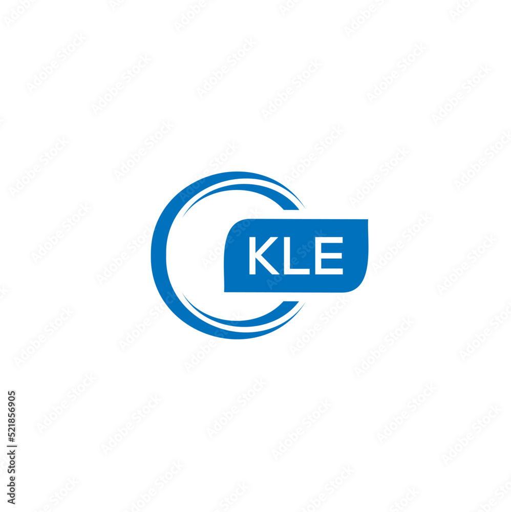 Vecteur Stock KLE letter design for logo and icon.KLE typography for ...