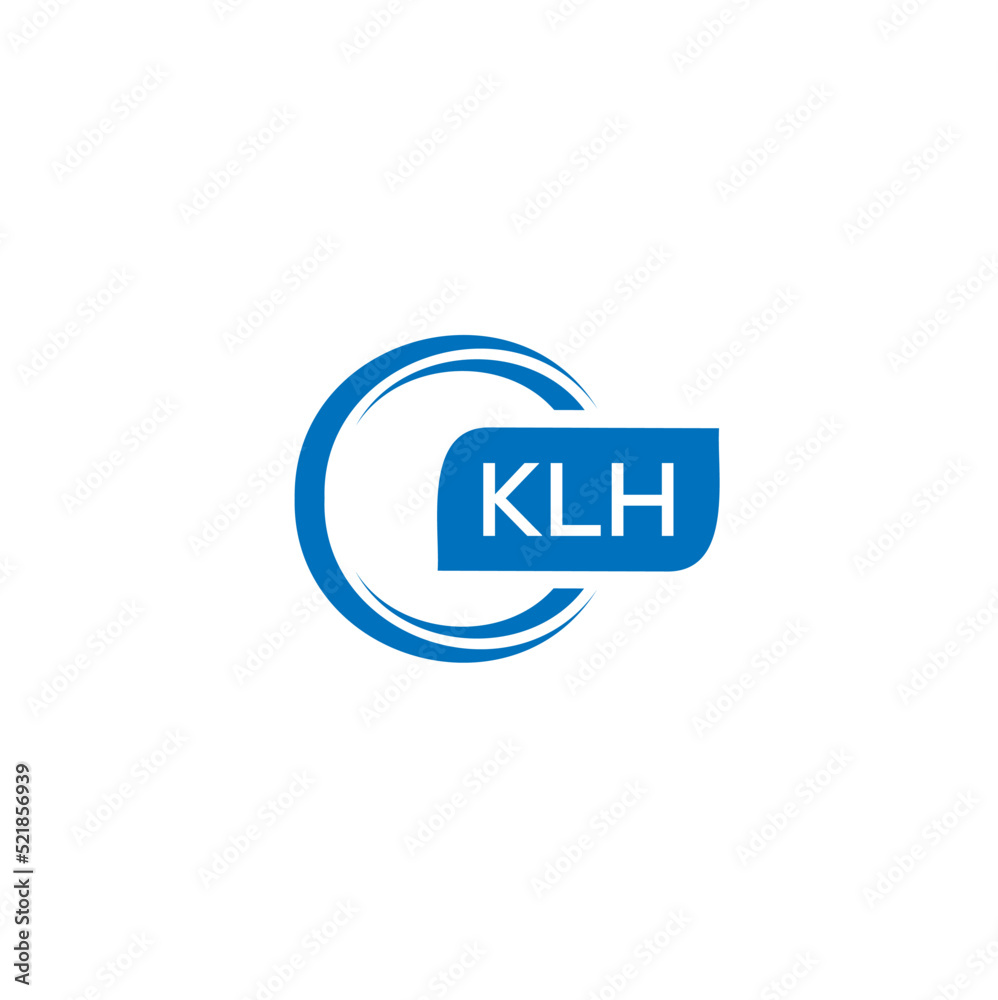 KLH letter design for logo and icon.KLH typography for technology ...