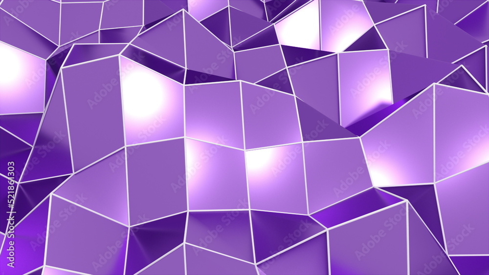 Triangular polygon mesh. Computer generated 3d render Stock ...
