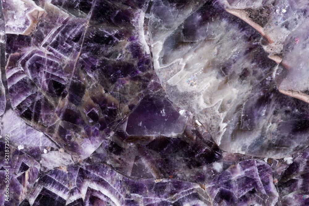 Amethyst - natural polished luxury stone, photo of slab texture. Stock ...