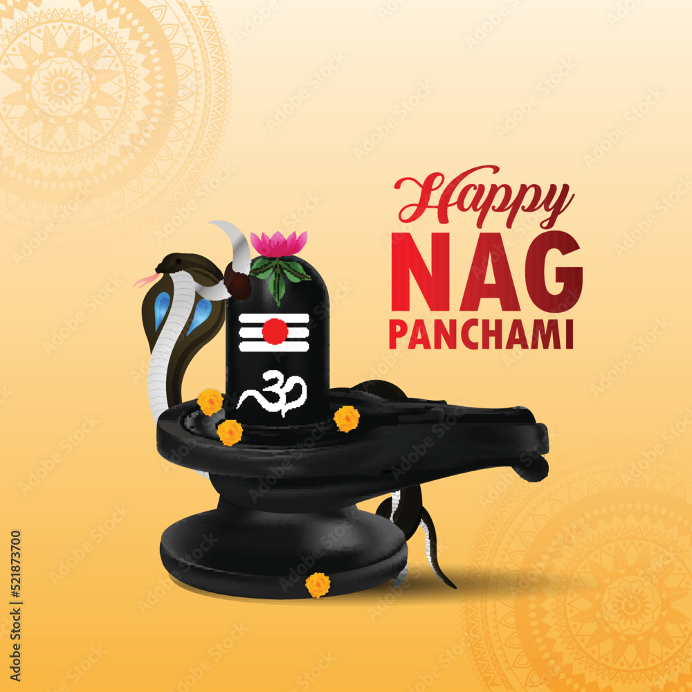 Illustration of nag panchami celebration background Stock Vector ...