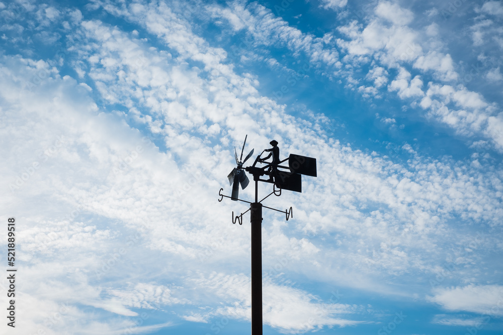 Anemometer, instrument to measures wind speed and direction. Fun ...