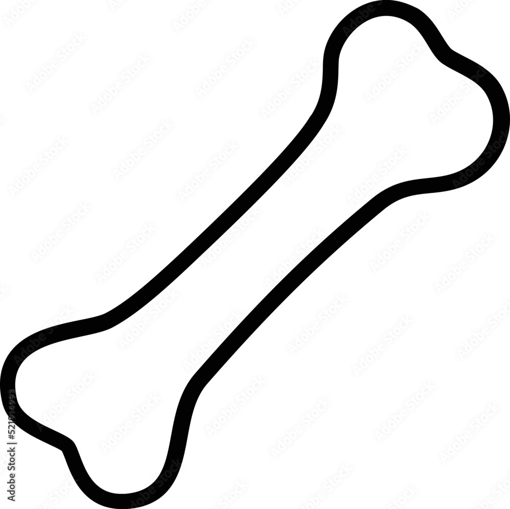 Tibia bone line art vector icon for apps and websites Stock Vector ...