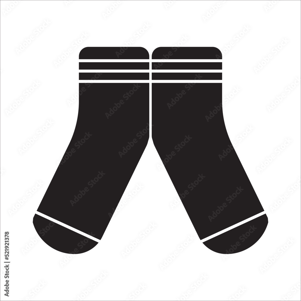 Socks Technical Drawing Vector illustration template web Stock Vector ...