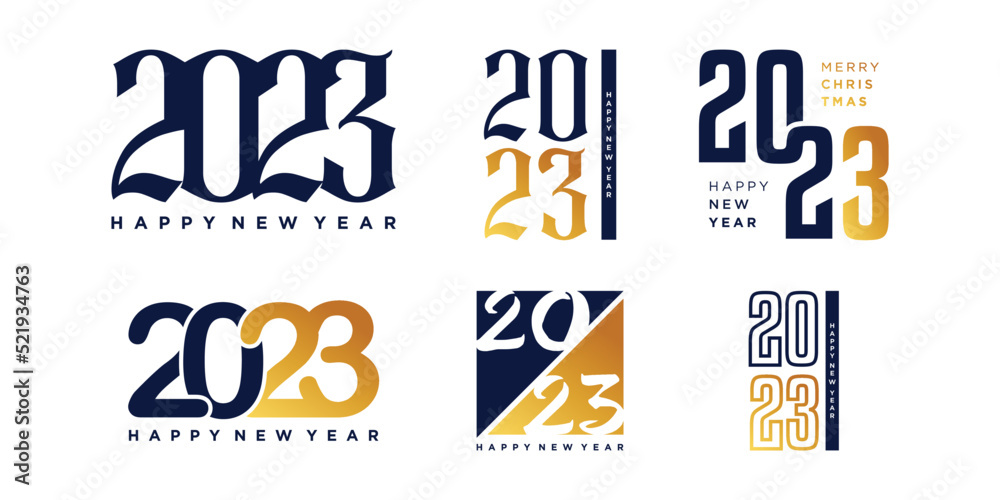 2023 logo design vector with creative unique style for banner or ...