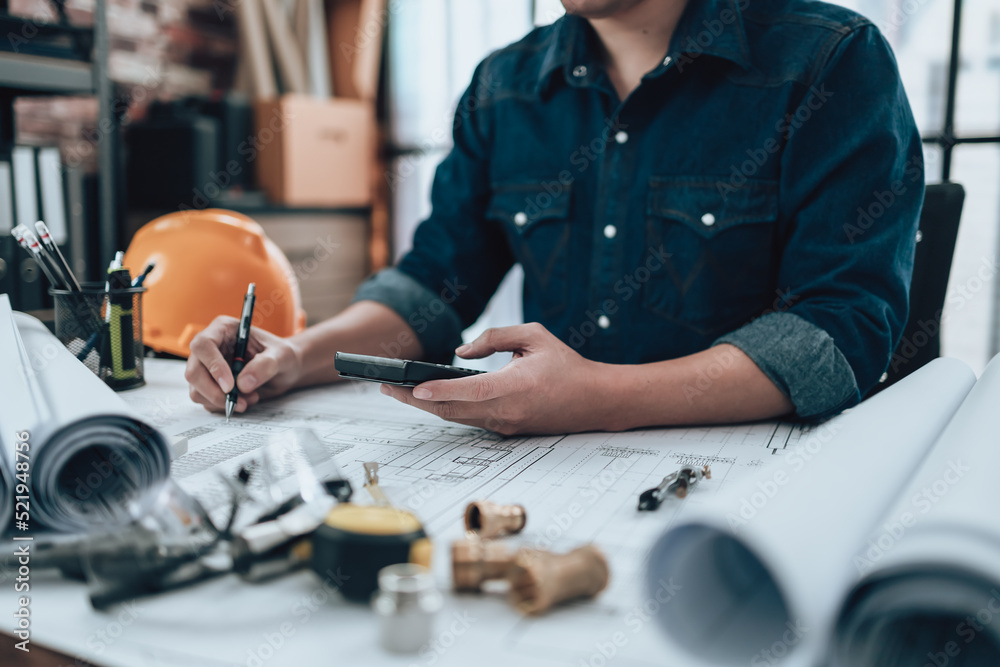 Engineering working with drawings inspection and press calculator on ...