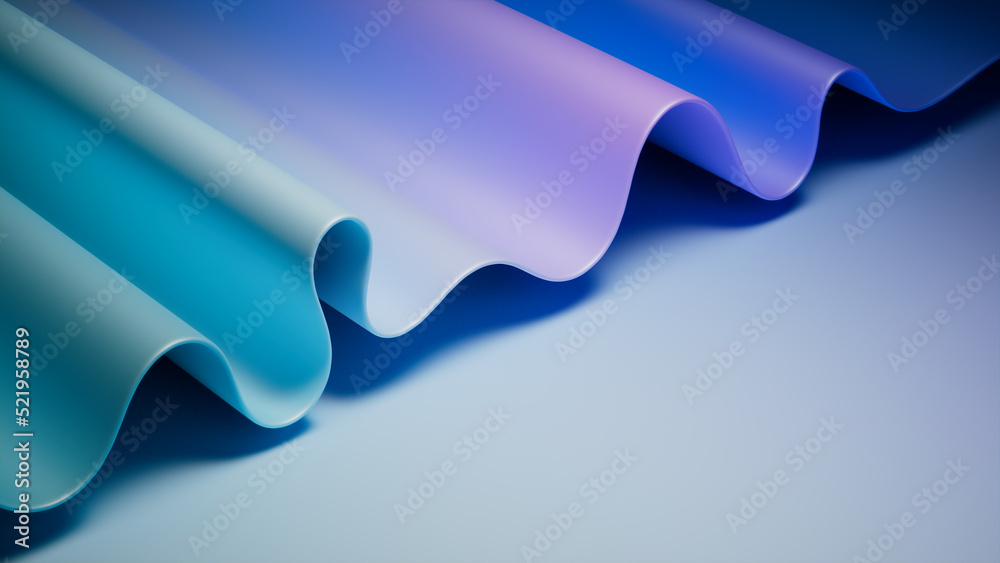 Contemporary 3D Gradient Background with Undulating Surface. Violet and ...