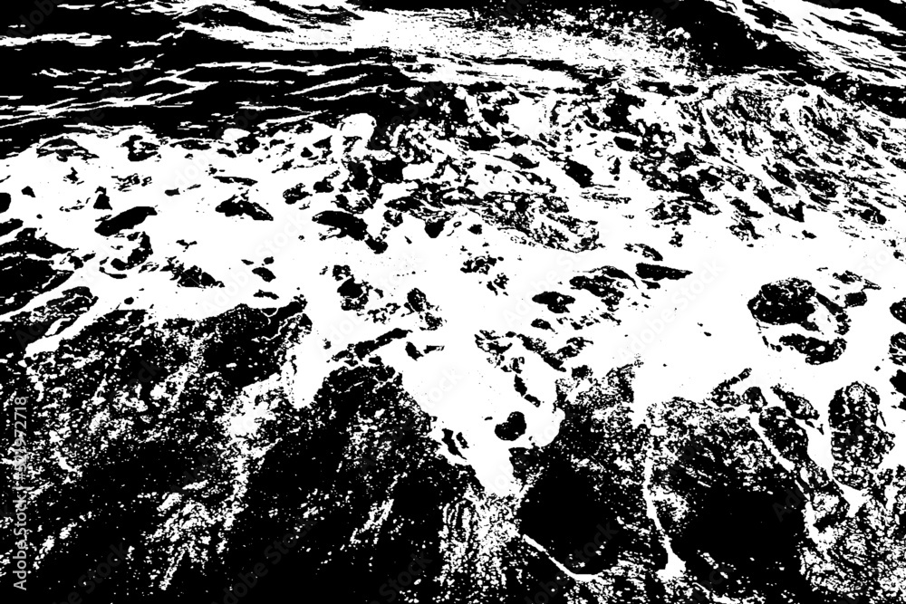 Bubble ripples of liquid shiny surface. Rippled reflect foamy abyss ...