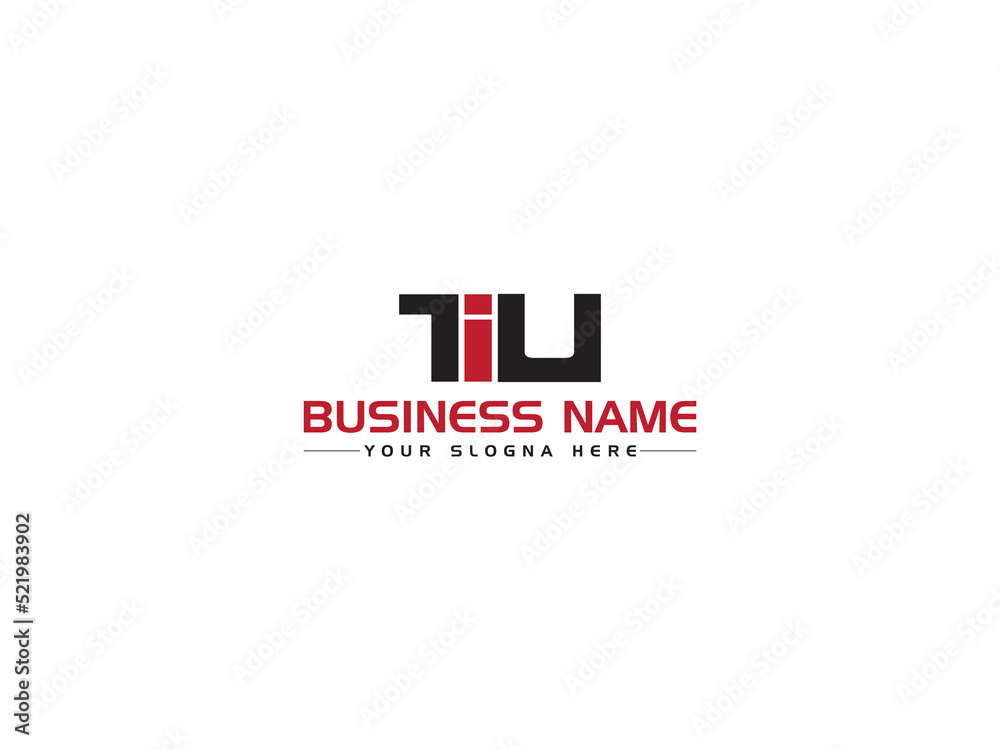 Letter TIU t i u Logo Icon Vector With Colorful Three Letter Design For ...