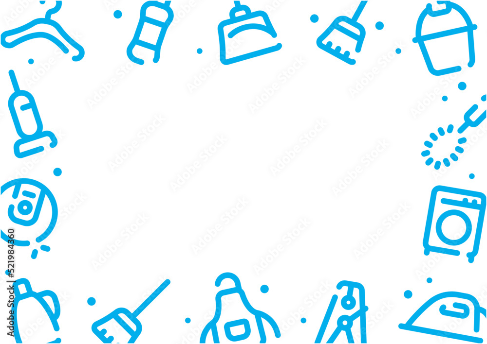 Cleaning and housekeeping pattern background for graphic design.A-size ...