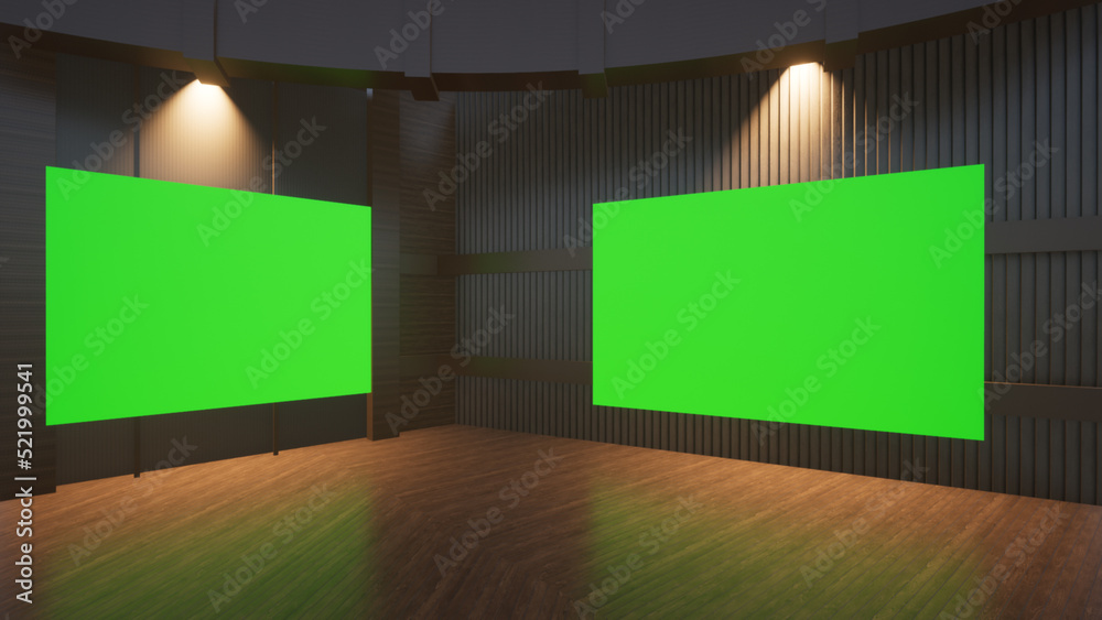 Virtual Studio Background set illustration Stock Illustration | Adobe Stock