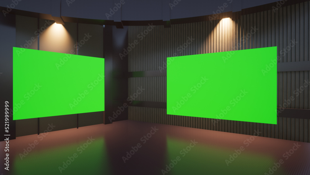 Virtual Studio Background set illustration Stock Illustration | Adobe Stock