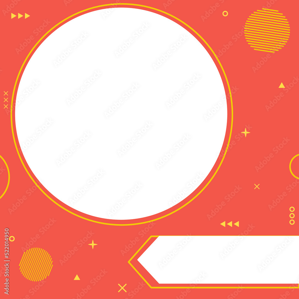 simple twibbon design template with blank space and photo frame ...