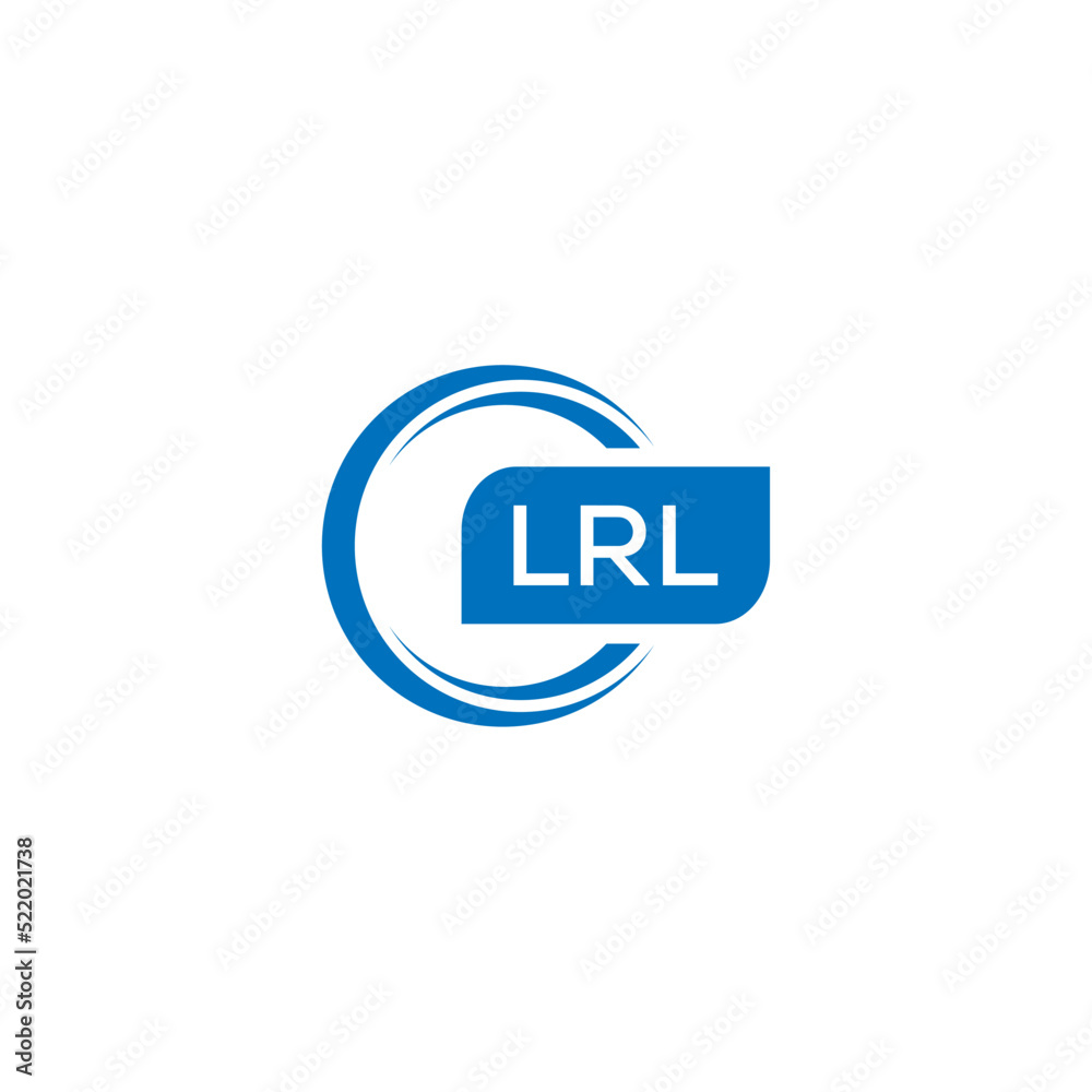 LRL letter design for logo and icon.LRL typography for technology ...