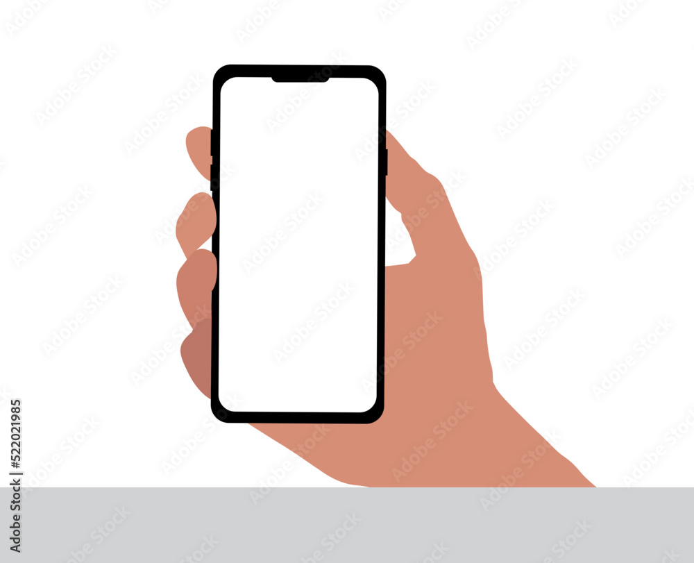 mobile in hand vector expression. mobile in hand vector graphics ...