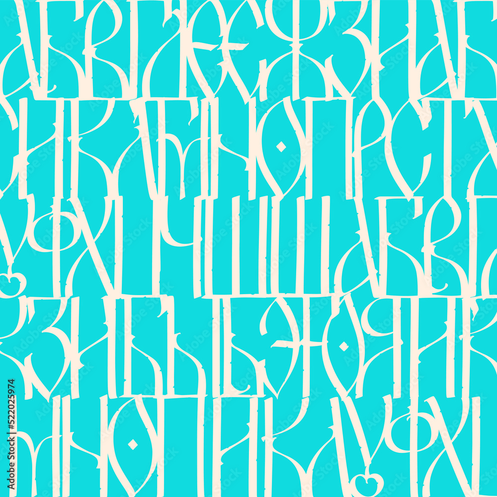 Pattern of Russian letters. Old Russian fairy style ornament. Russian ...