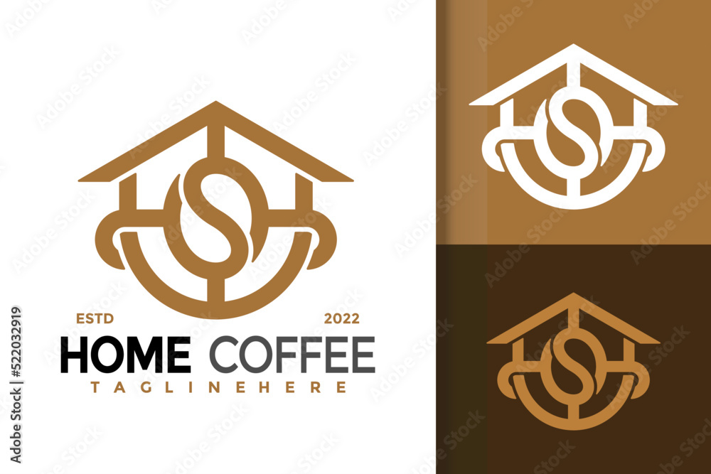 Home Coffee Creative Logo Design, brand identity logos vector, modern ...