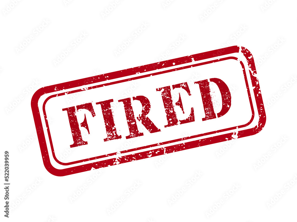 Fired rubber stamp icon. Grunge style texture. Red vintage seal. Aged ...