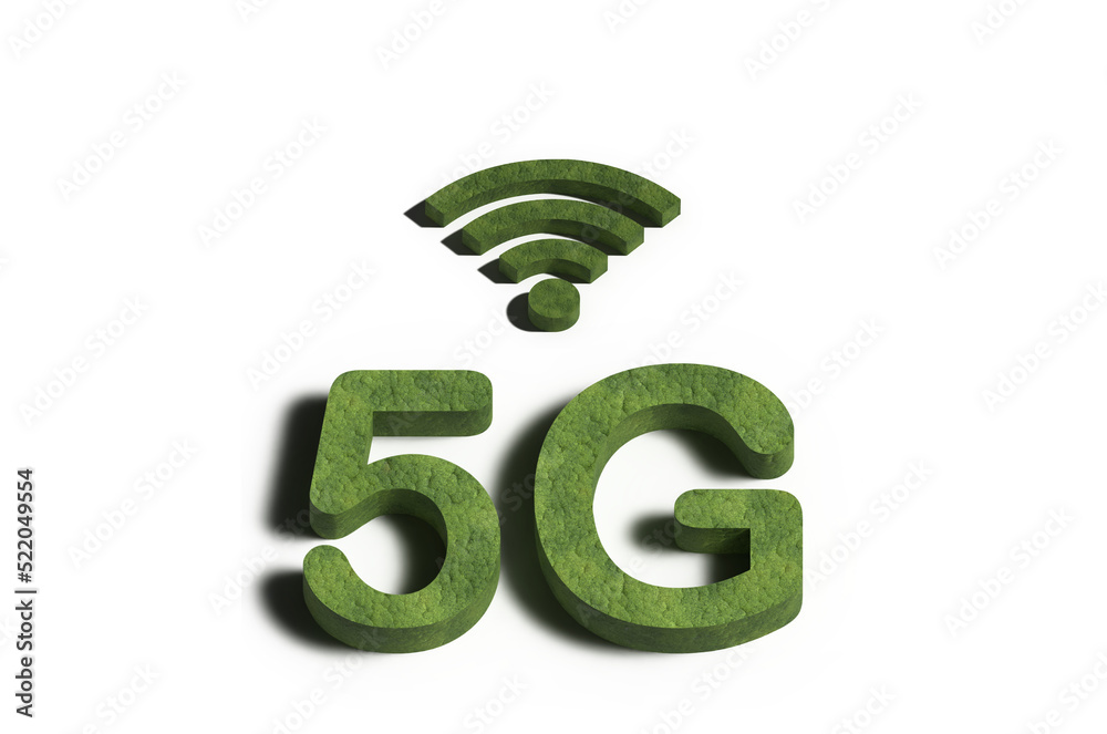 3D Realistic network logo 5G network connection 5G logo Stock ...