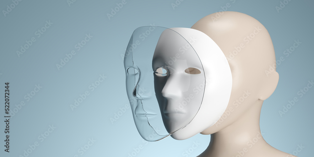 3d cosmetic background. 3d face skin structure mask cosmetics beauty ...