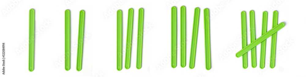 counting colored sticks for the purposes of early education ...