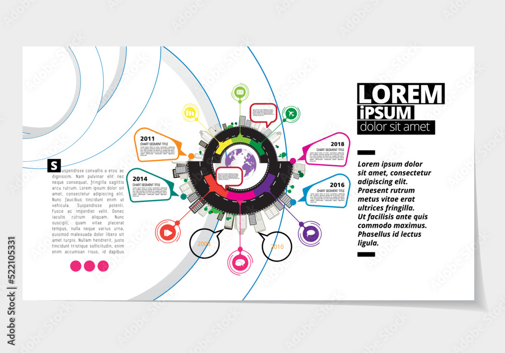 Elegant layout for business presentation, vector illustartion Stock ...