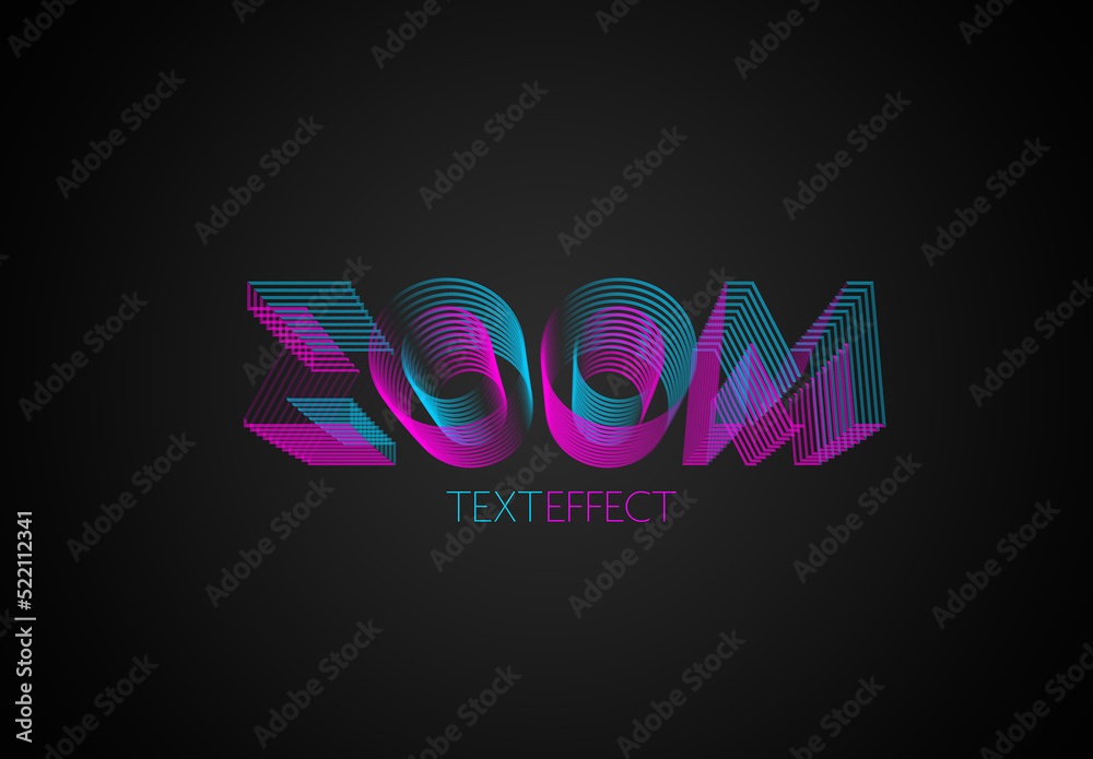 Zoom Text Effect Stock Template | Adobe Stock