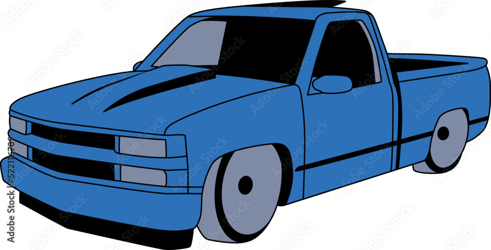 Low Rid Truck Colour Layered, cut file, SVG , Cricut, Silhouette , Eps ...