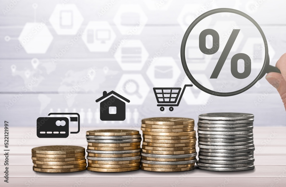 Money and Inflation Icon Ideas. World Economy and Inflation Control ...
