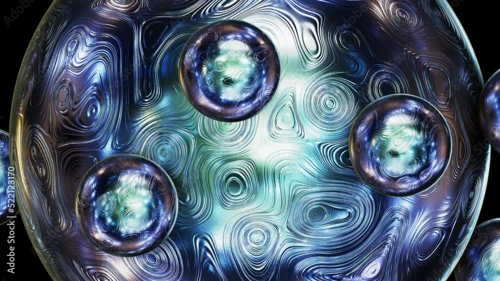 Realistic satisfying looping 3D animation of the fancy texture ...