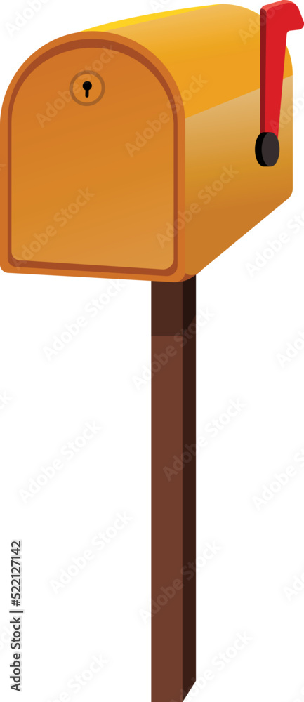 House mailbox icon cartoon vector. Mail man Stock Vector | Adobe Stock